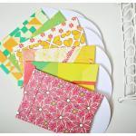 6 Mini Pattern Paper Envelope / Pack on Luulla